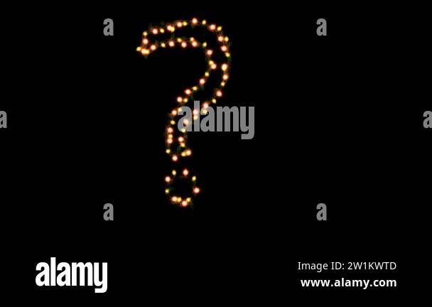 animated blinking christmas lights with separate alpha channel, the ...