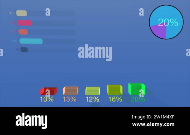 Business Data Graph chart increasing revenue with rising arrow and bar ...