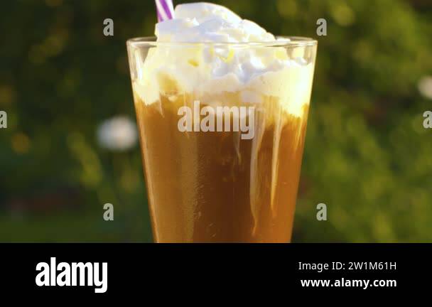 Iced coffee whipped cream Stock Videos & Footage - HD and 4K Video ...