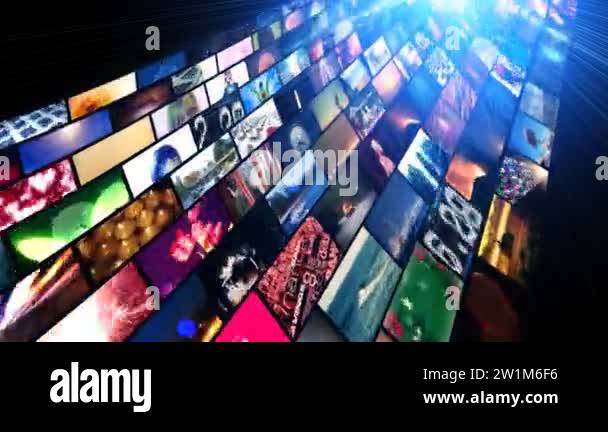 Video Wall Media Streaming HD Stock Video Footage - Alamy