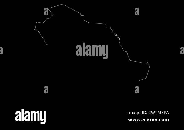 Saudi Arabia map outline animation Stock Video Footage - Alamy