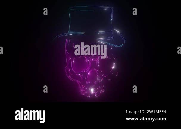 Smiling human skull with cylinder Stock Videos & Footage - HD and 4K ...