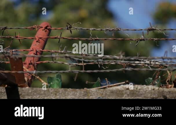 Barbed wire wall Stock Videos & Footage - HD and 4K Video Clips - Alamy