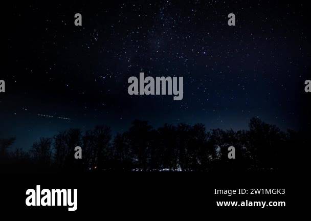 Moving stars in night sky Stock Video Footage - Alamy