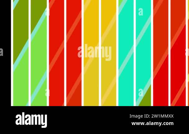 Two 2D color bars that move and oscillate, anchor point in the center ...