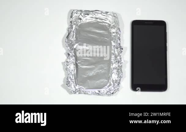 5g network danger concept. Man putting a smartphone to his ear. Back ...