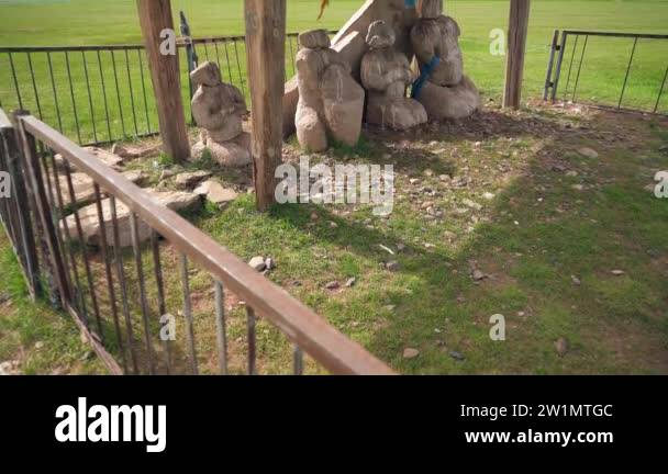 Historical religious monument in steppes of Mongolia. Ongin ...