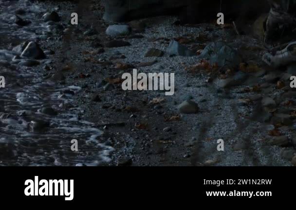 Water lapping up onto rocky Stock Videos & Footage - HD and 4K Video ...