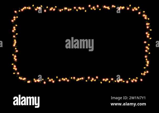 animated blinking christmas lights with separate alpha channel, the ...