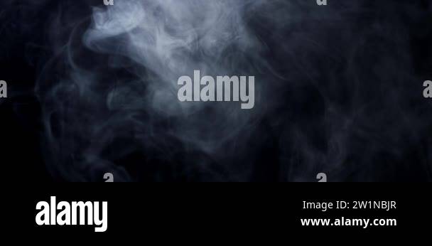 Abstract white smoke in slow motion. Smoke, Cloud of cold fog in light ...
