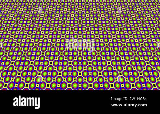 Graphic 2D video pattern that tilts up and moves, composed of designs ...