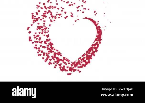 Template for a screensaver, animated background for Valentine's day ...