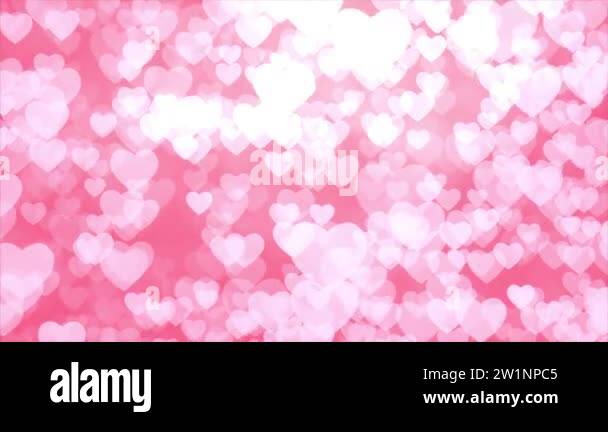 3D Cinematic moving Pink particles with Star, triangle shapes floating ...