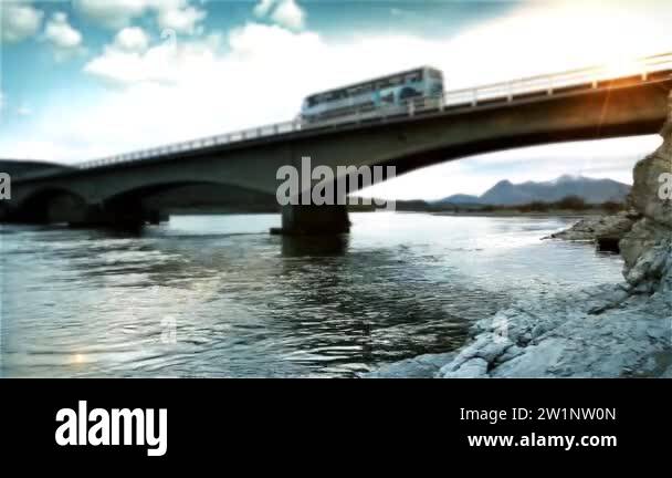 Bus over a bridge Stock Videos & Footage - HD and 4K Video Clips - Alamy