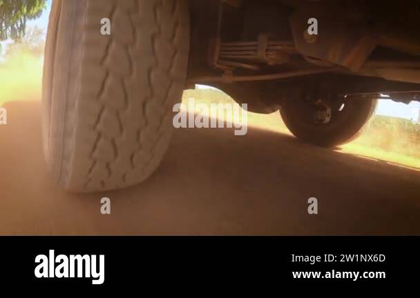 The rear wheels powertrain system of the 4 wheels off road drive light ...