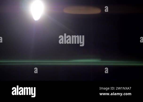 Anamorphic lens flare. FHD resolution lights background Stock Video ...