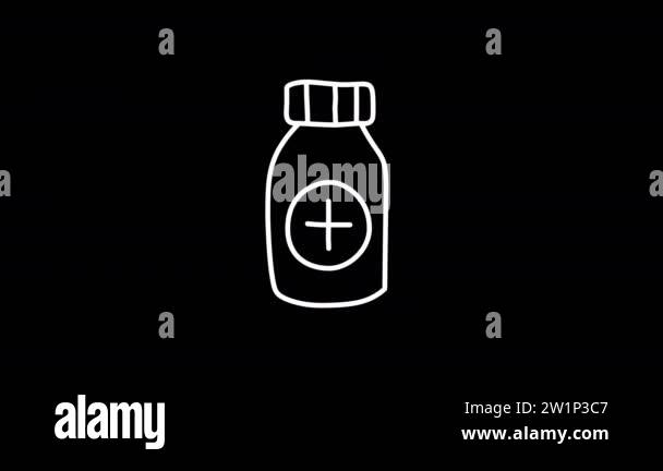 Drug Eye Gene Sign. Doodle icons. Trembling style. Transparent ...