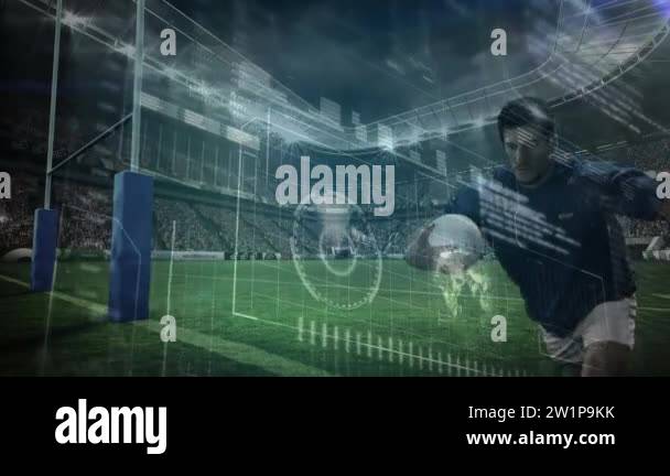 Animation of data processing, scope scanning and analytics with a ...