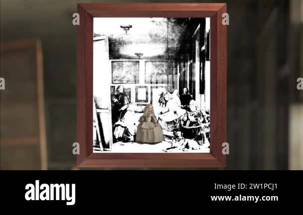 Diego Velazquez - Las Meninas. Painting of great Spanish artist (1656 ...