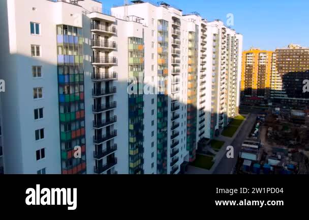 Blocks of newly built houses capable of accommodating thousands of ...
