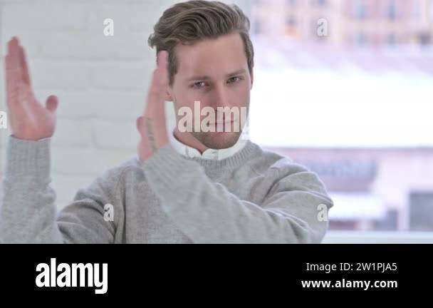 Portrait creative young man clapping Stock Videos & Footage - HD and 4K ...