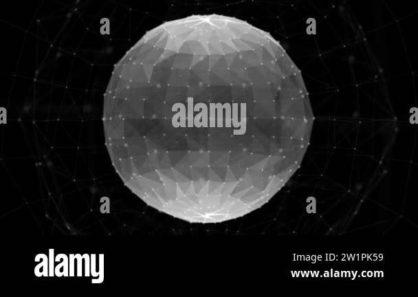 4K Low poly water molecule structure 3D render concept Loop Background ...
