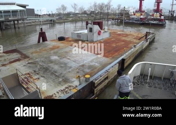 Man working on barge Stock Videos & Footage - HD and 4K Video Clips - Alamy