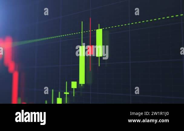 Stock Market Chart, Beautiful 3d Animation of Japanese Candlestick ...