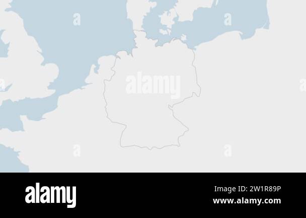 Germany map highlighted in Germany flag colors and pin of country ...