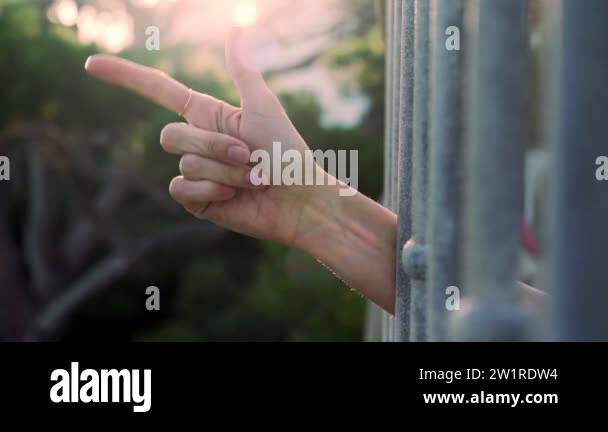 Hand shows various gestures. Different emotions with gestures. A hand ...