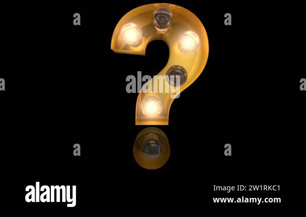 Animated Gold light bulb letters with 4 different blinking animations ...
