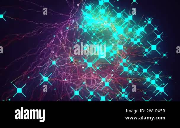 Background motion graphic design animated of Internet data ...