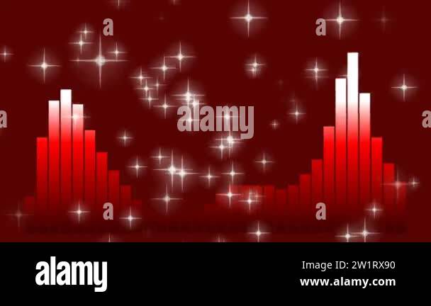 Audio Equalizer bars design sound waves animated disco graphic motion ...