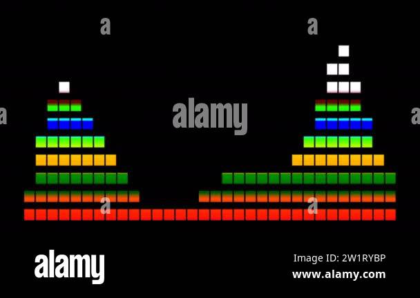 Audio Equalizer bars design sound waves animated disco graphic motion ...