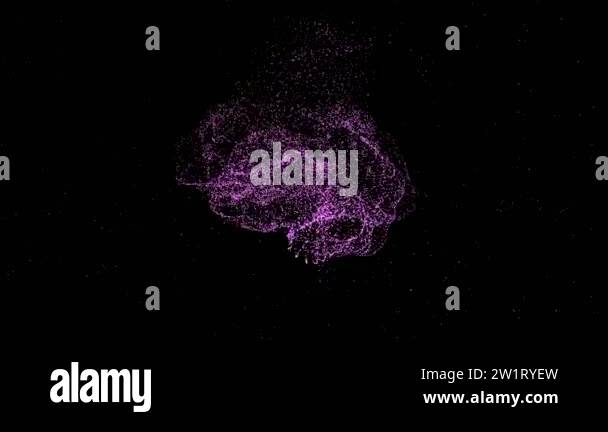 3D animation of brain neurons ruining, causing mental illness personality disorder Stock Video ...