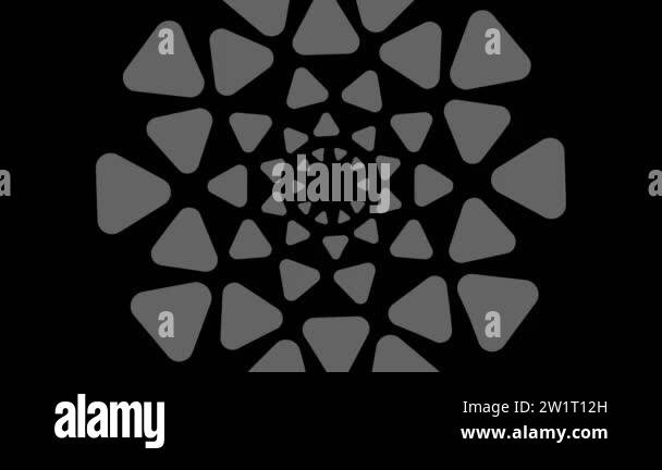 Graphic drawing in black and white with stroboscopic and hypnotic ...