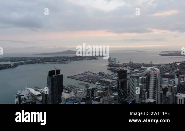 Viaduct Harbour, Auckland / New Zealand - December 31, 2019: The iconic ...