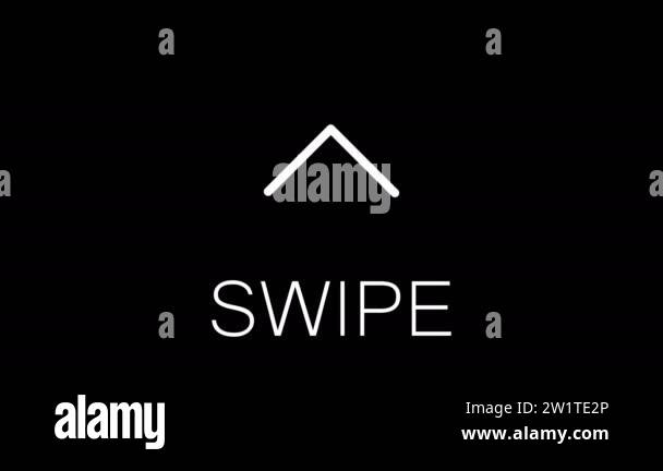Arrows animation on a black background. Swipe up animated. Motion ...