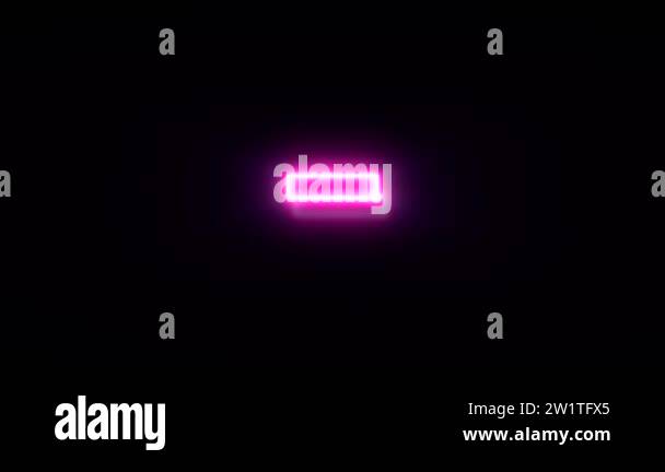 animated pink neon minus symbol on black background Stock Video Footage ...