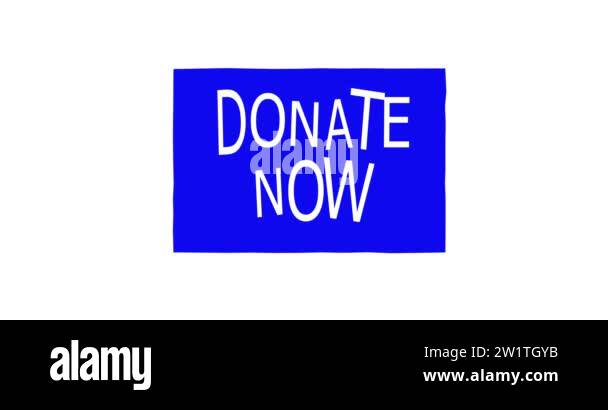 Donate button icon donation button Stock Videos & Footage - HD and 4K ...