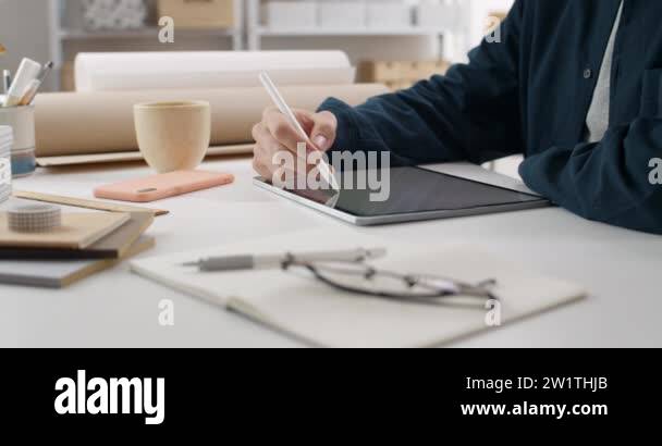 Hands sketching technical drawing Stock Videos & Footage - HD and 4K ...