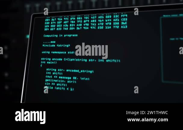 Rack servers and supercomputer center modern concept 3d rendering ...