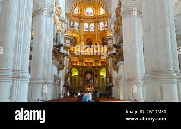 GRANADA, SPAIN - SEPTEMBER 25, 2019: The monumental prayer hall of ...