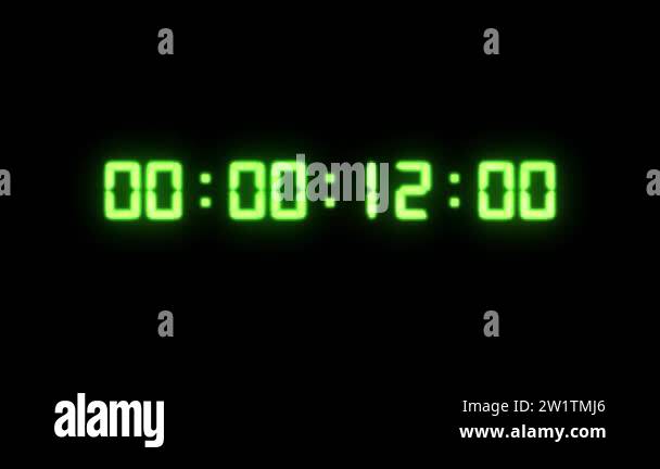 One Minute Digital Time Count Animation/ 4k animation of a digital time ... One Minute Digital Time Count Animation/ 4k animation of a digital time ...