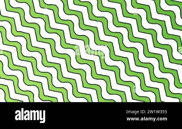 Cartoon zigzag green white lines animated background Stock Video ...