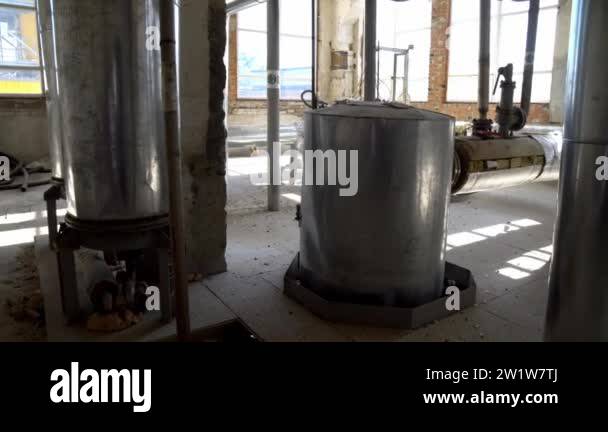 industrial storage tanks, Modern technological industrial equipment ...