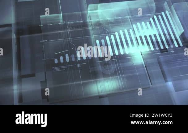 An array of animated infographics in 3D space Stock Video Footage - Alamy