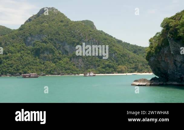 Group of Islands in ocean at Ang Thong National Marine Park near ...