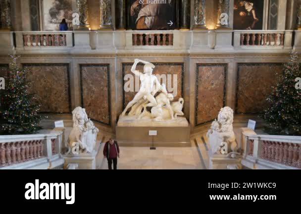 Vienna, Austria - December 19, 2019: Inside the Museum of the History ...