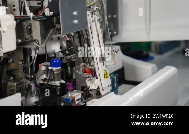 Clinical blood analysis and disease prevention. Automated Blood Laboratory. Advanced equipment ...